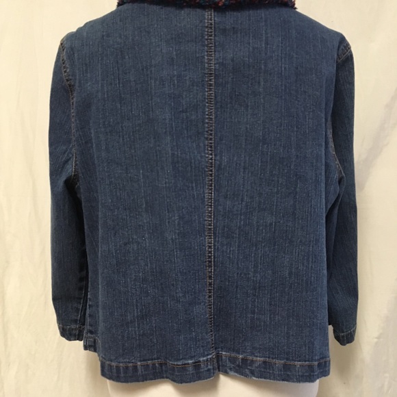 Ruby Rd. | Jackets & Coats | Ruby Rd Denim Jacket Zip Front Size 8 ...